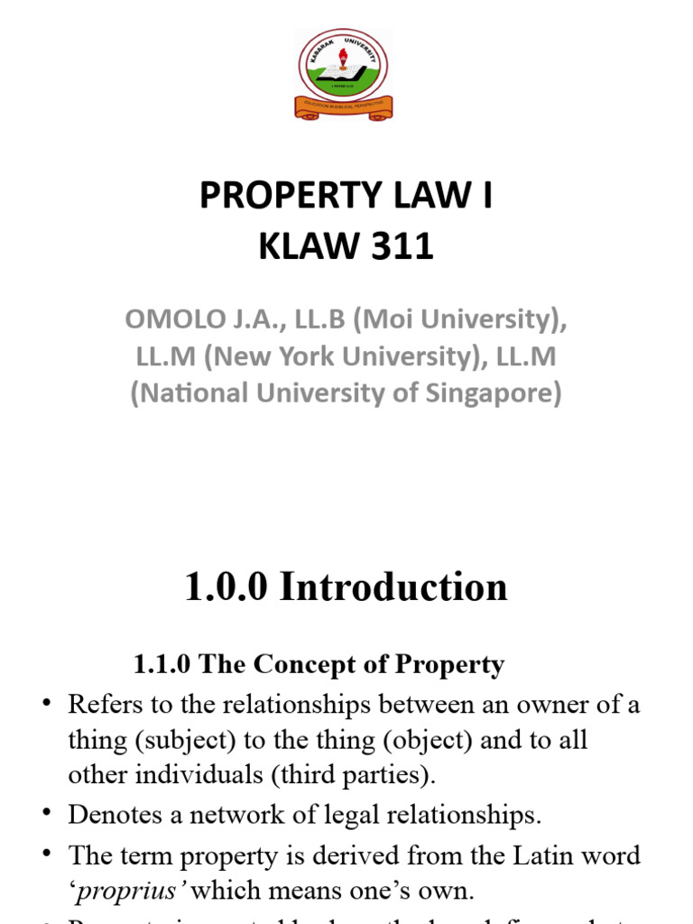 Understanding Property Rights and Law | PDF | Property | Bankruptcy