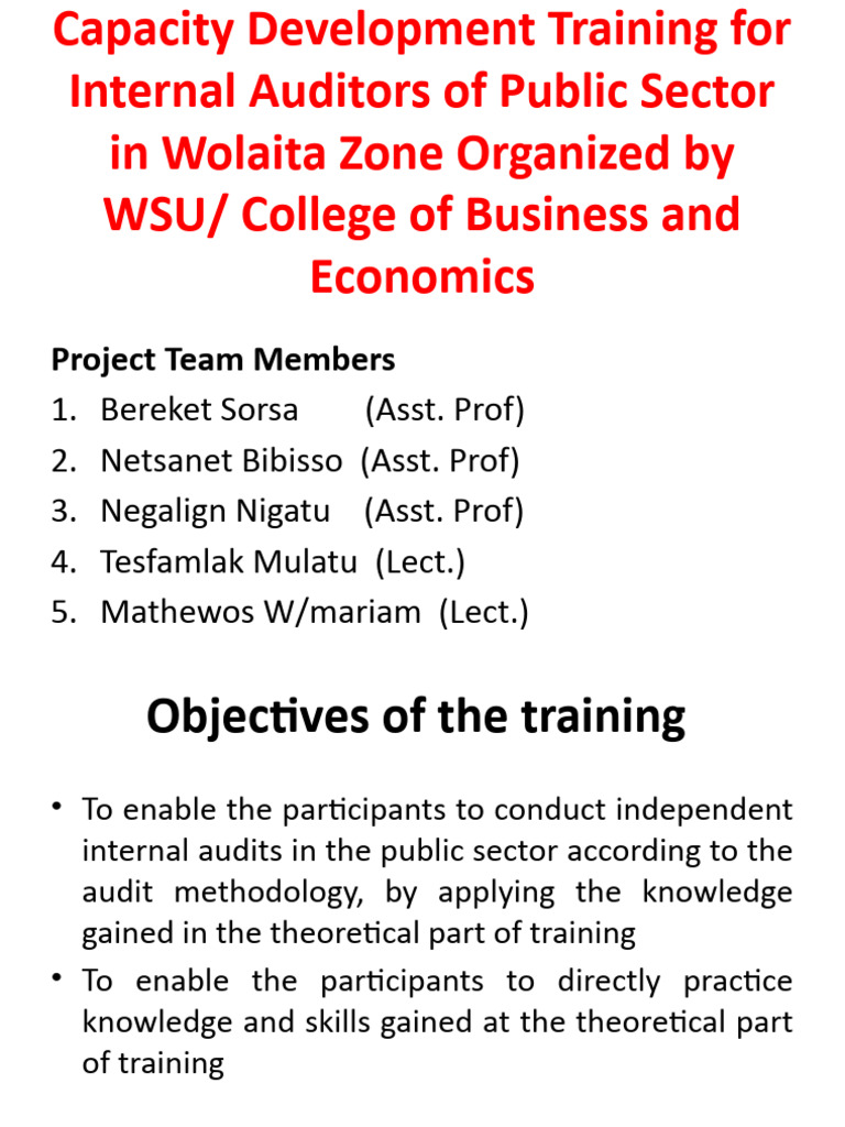 IA - Training Module | PDF | Internal Audit | Audit