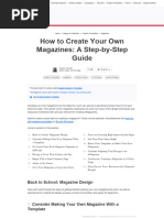 How To Make A Magazine in Word | PDF | Microsoft Word