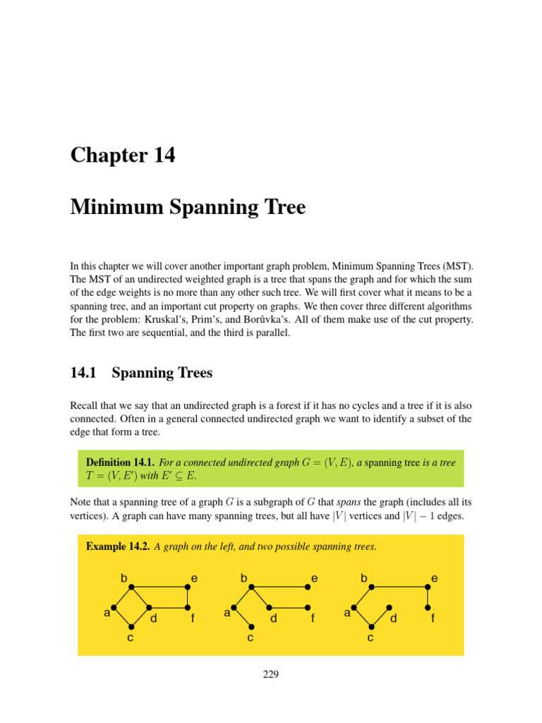 Minimum Spanning Tree | Download Free PDF | Computational Problems ... Minimum Spanning Tree | Download Free PDF | Computational Problems ...