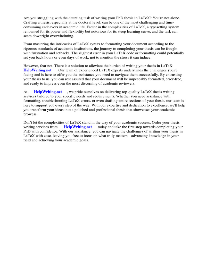 How to Write a Phd Thesis in Latex | PDF | Thesis | Computer File