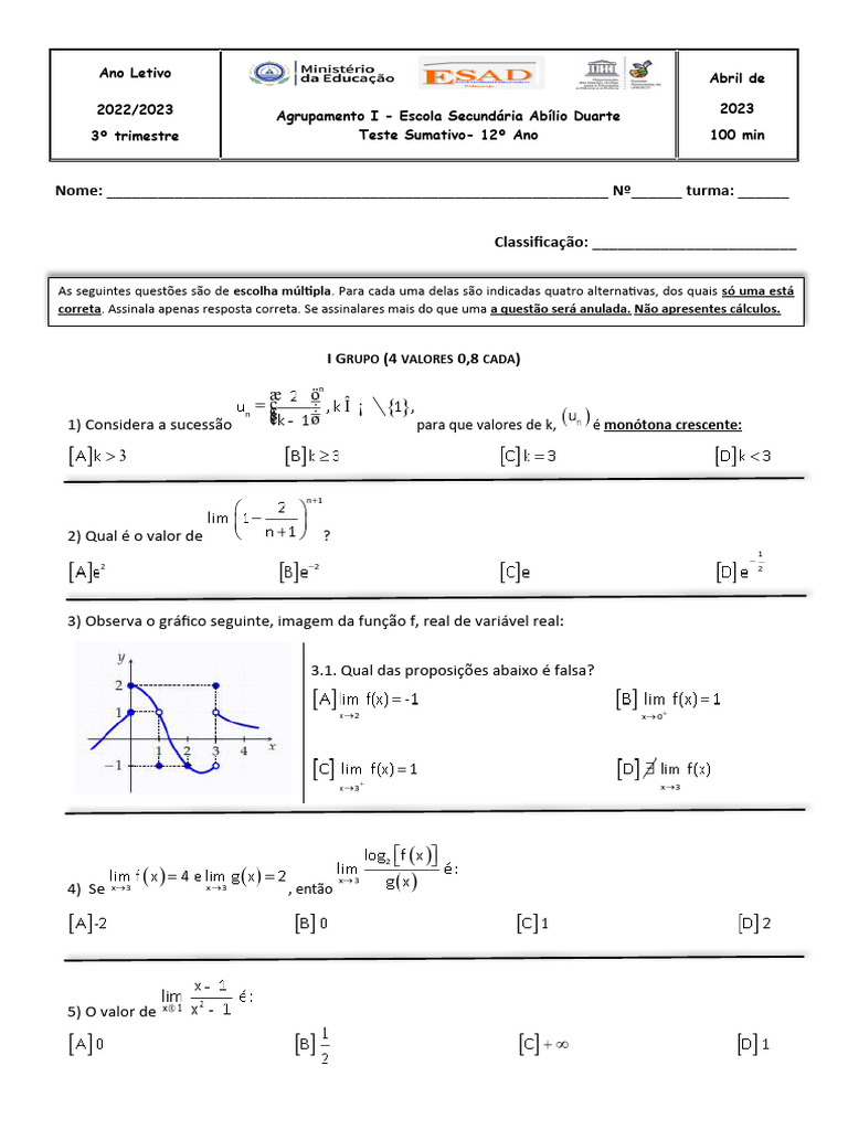 Class b6 Test | PDF