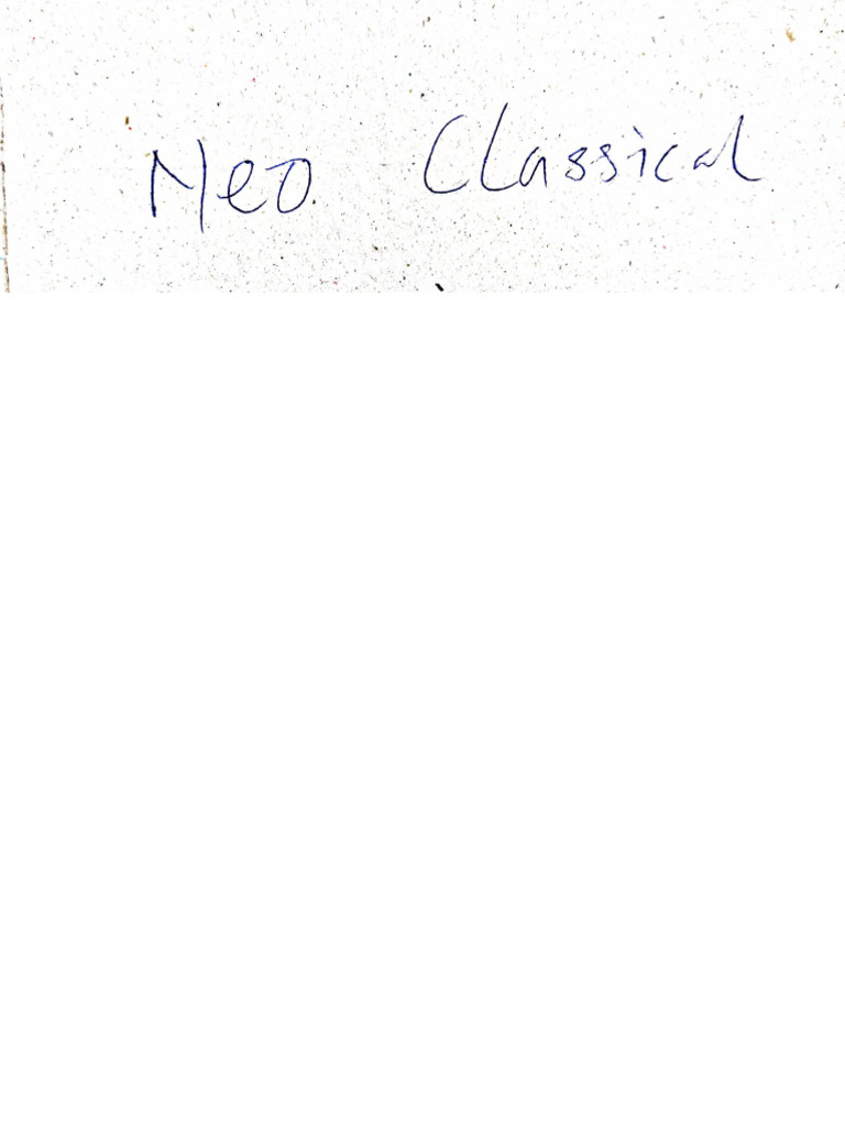 ELS 214 Note Neo CLASSICAL | PDF