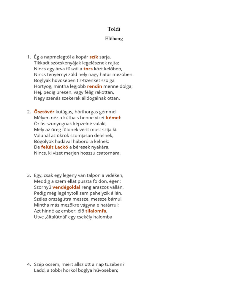 Toldi | PDF