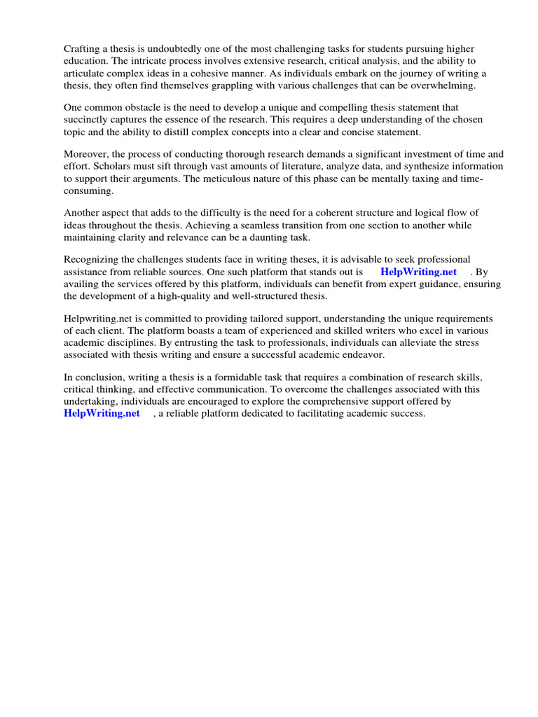 Opening Thesis Examples | PDF | Essays | Thesis