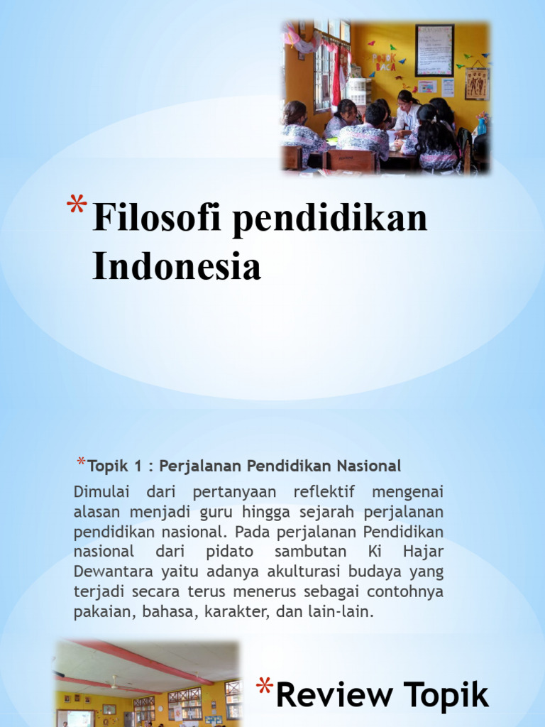 Filosofi Pendidikan Indonesia Review | PDF