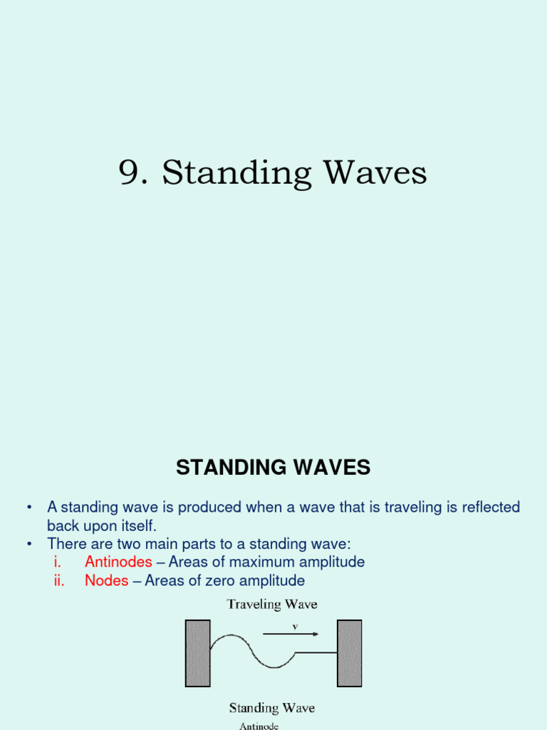 Acoustics: Standing Waves & Harmonics | PDF | Waves | Harmonic