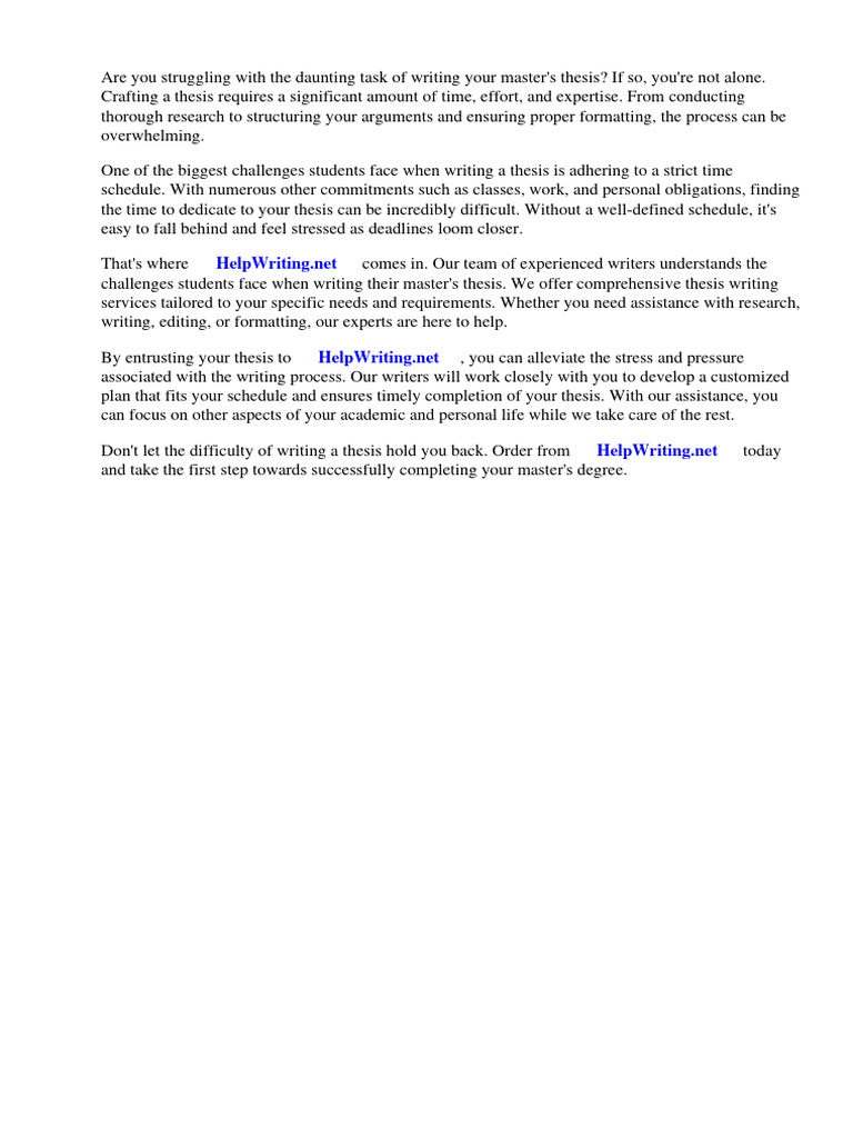 Time Schedule Master Thesis | PDF | Thesis | Methodology