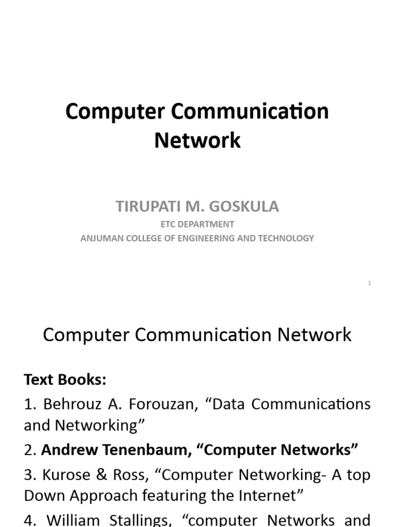 6tirupati Computer Communication Network | PDF | Osi Model | Computer Network