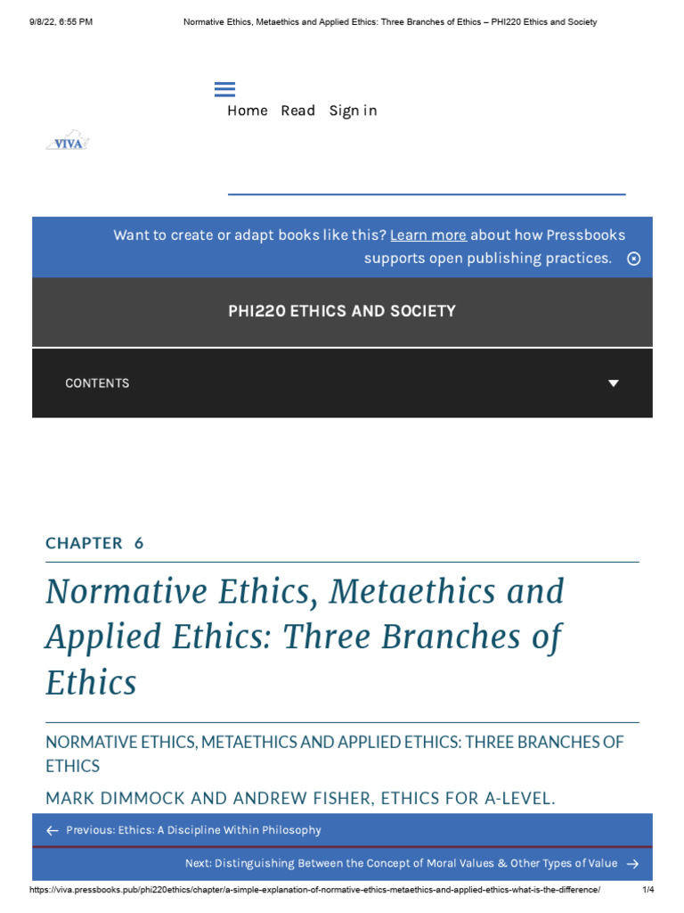 Normative Ethics, Metaethics and Applied Ethics - Three Branches of ...