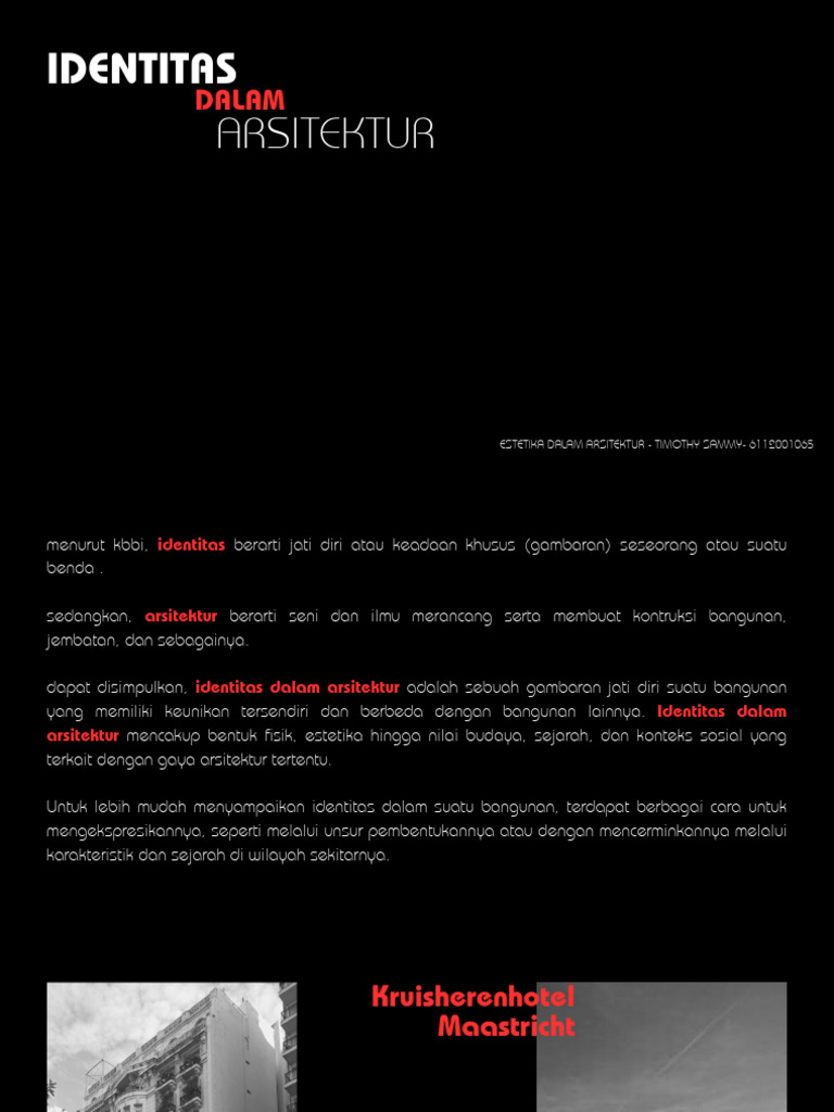 Timothy Sammy - 6112001065 - Estetika Dalam Arsitektur | PDF | Ilmu ...