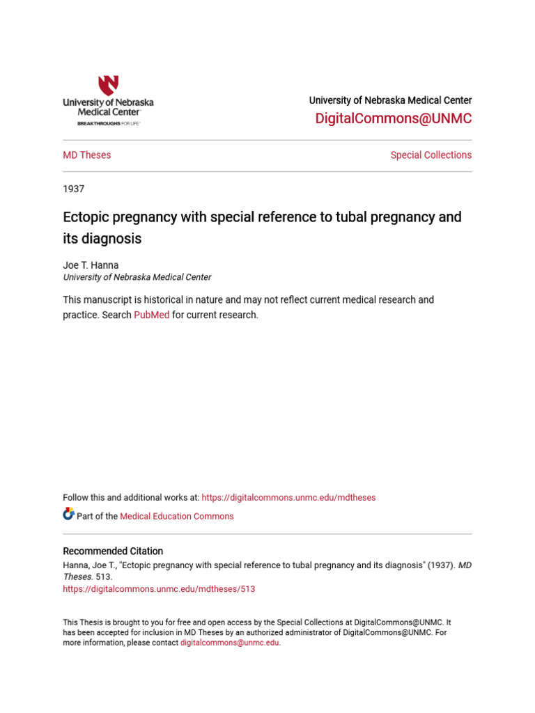 Ectopic Pregnancy: Tubal Diagnosis Insights | PDF | Placenta | Pregnancy