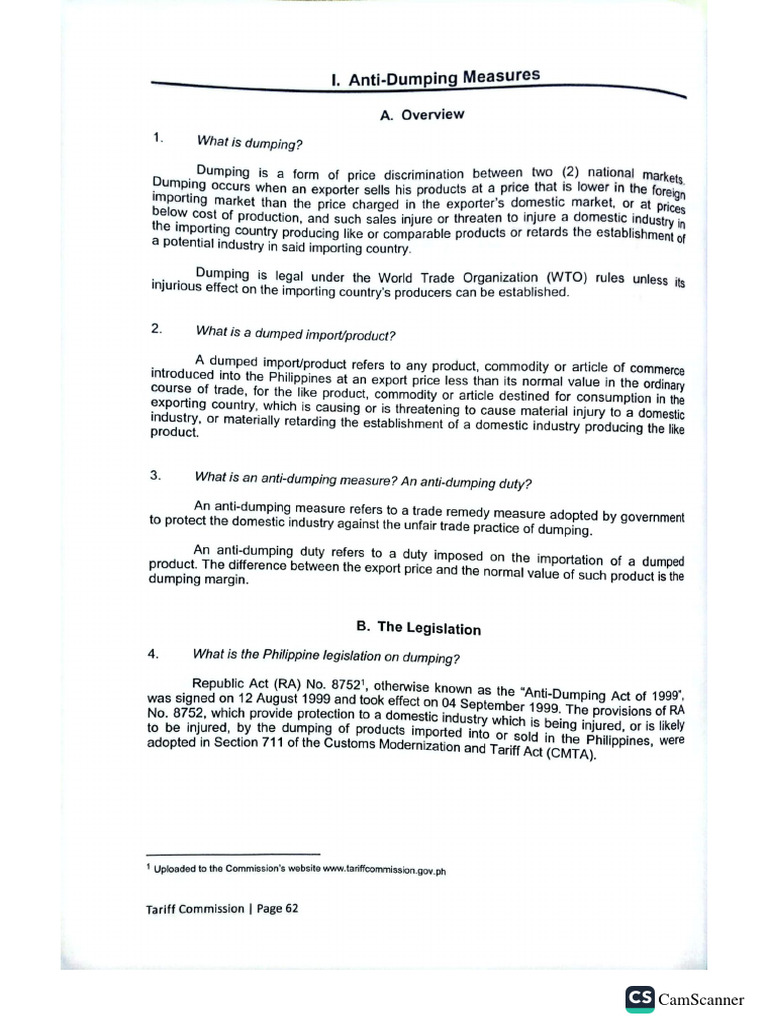 Trade Remedy Measures | PDF