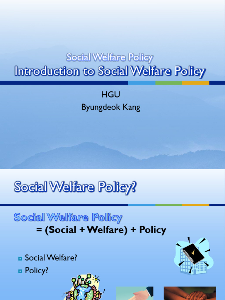 Institutional Approach to Social Welfare | PDF | Policy | Welfare