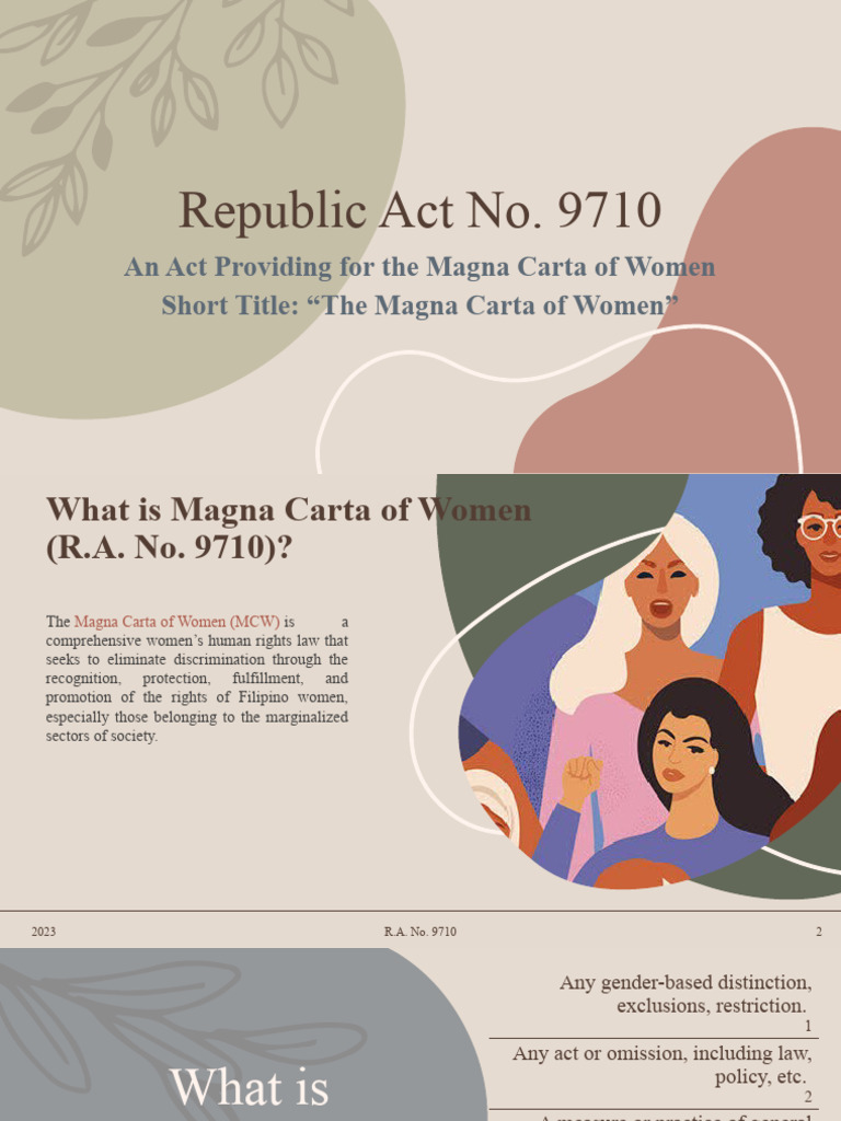 Republic Act No. 9710 Presntation | PDF | U.S. Securities And Exchange ...