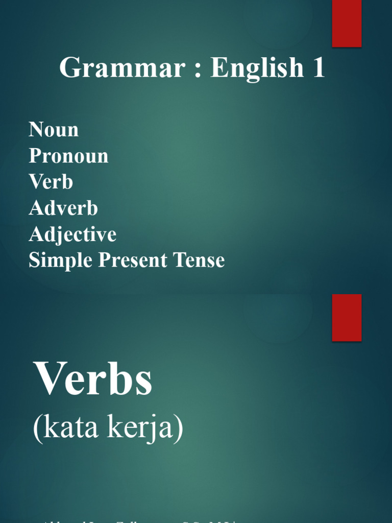 The Verb | PDF | Verb | Grammatical Tense