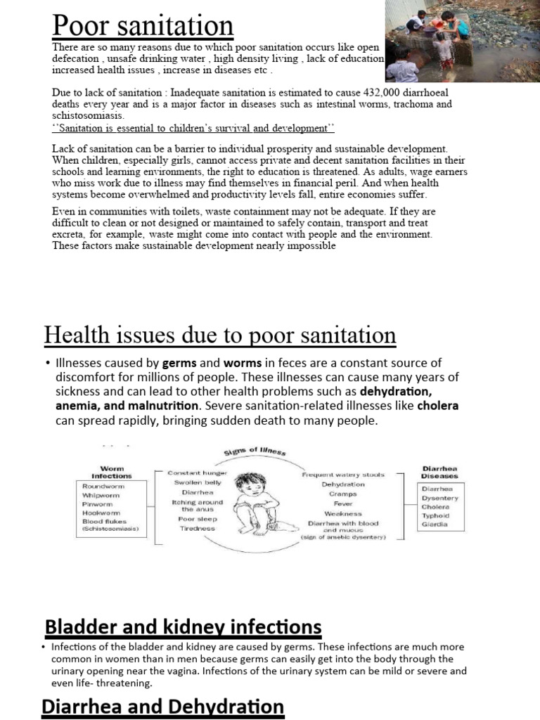 Poor Sanitation | PDF | Sanitation | Diarrhea