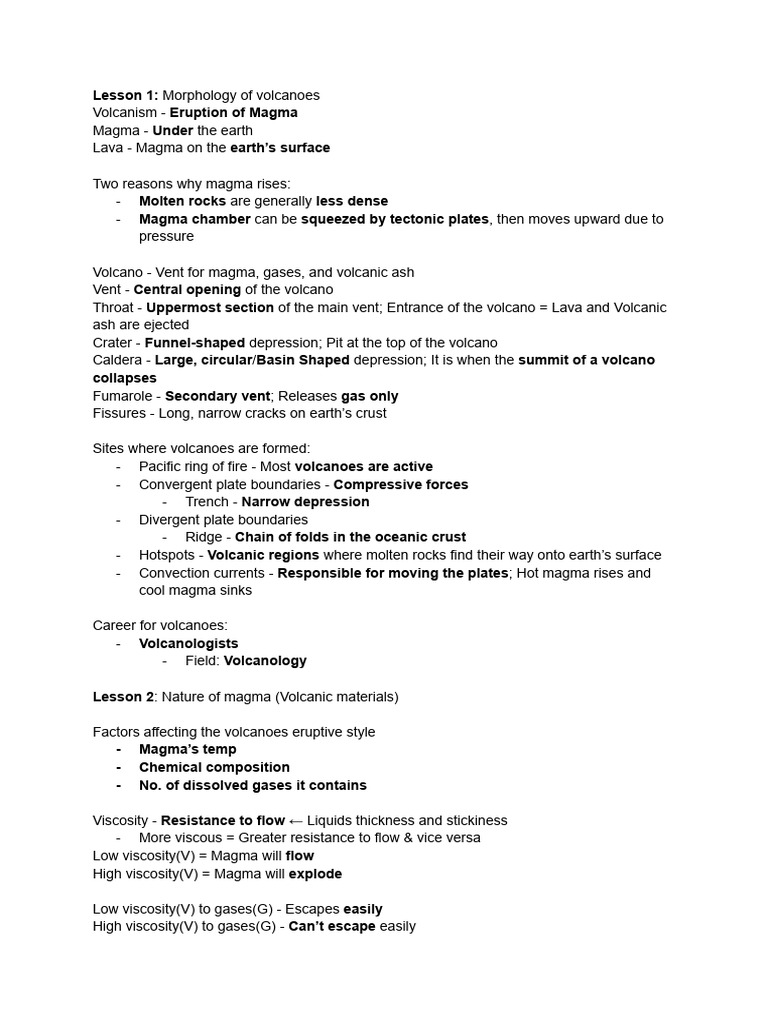 Sci Reviewer 3rd QA | PDF | Volcano | Lava