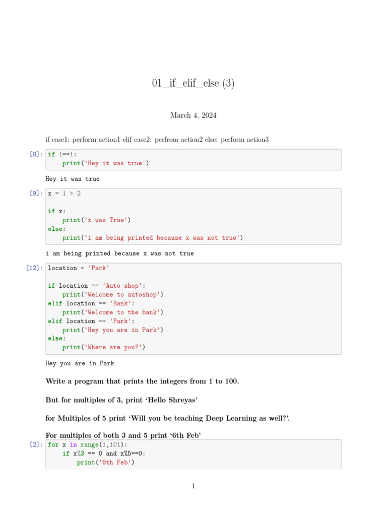 02 Statements | PDF | Computer Programming