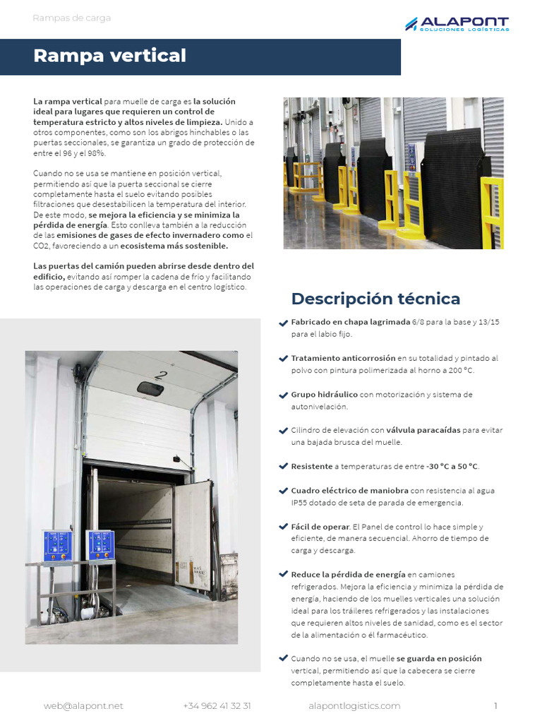 Ficha Rampa Vertical | Descargar gratis PDF | Camión