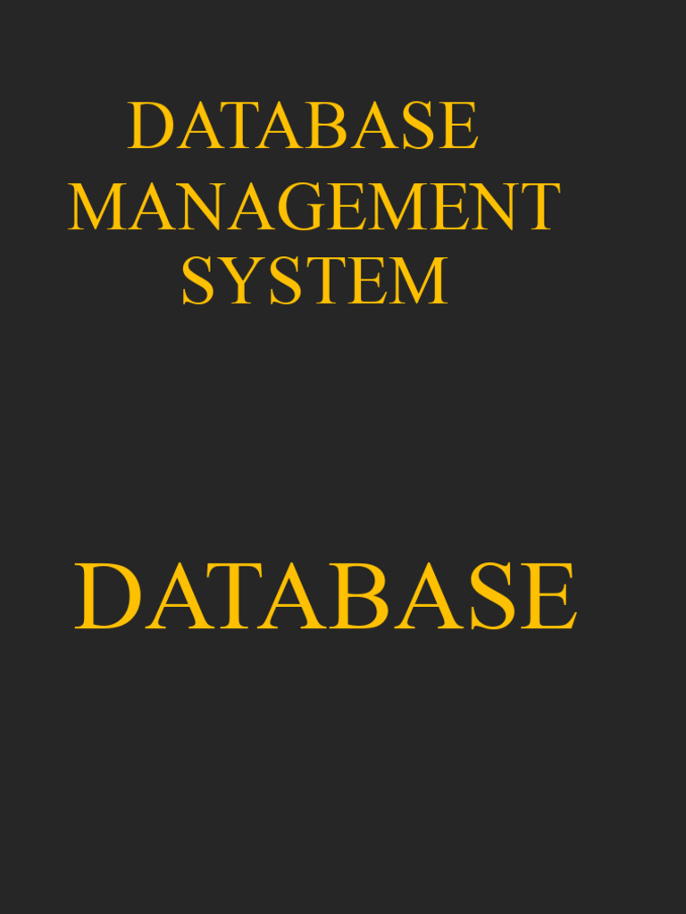 DBMS | PDF