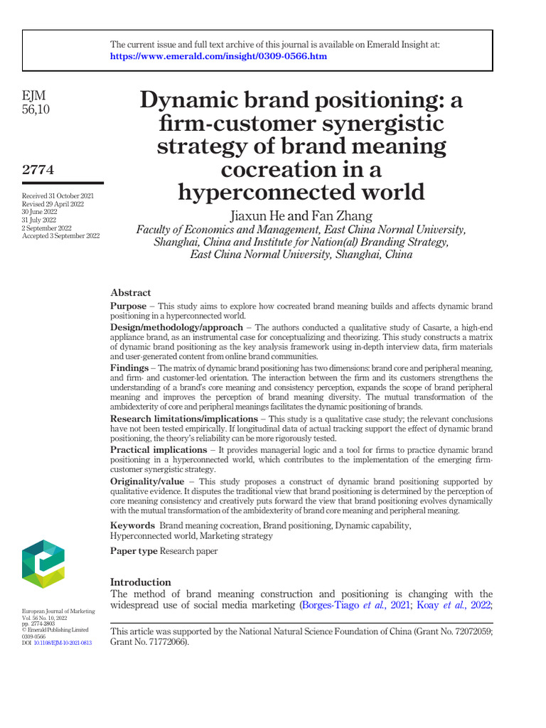 Dynamic Brand Positioning | PDF | Brand | Marketing