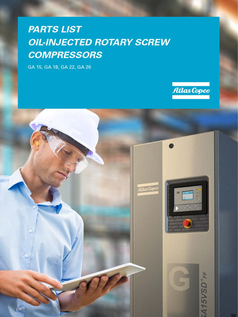 Parts List Oil-Injected Rotary Screw Compressors: GA 15, GA 18, GA 22 ...