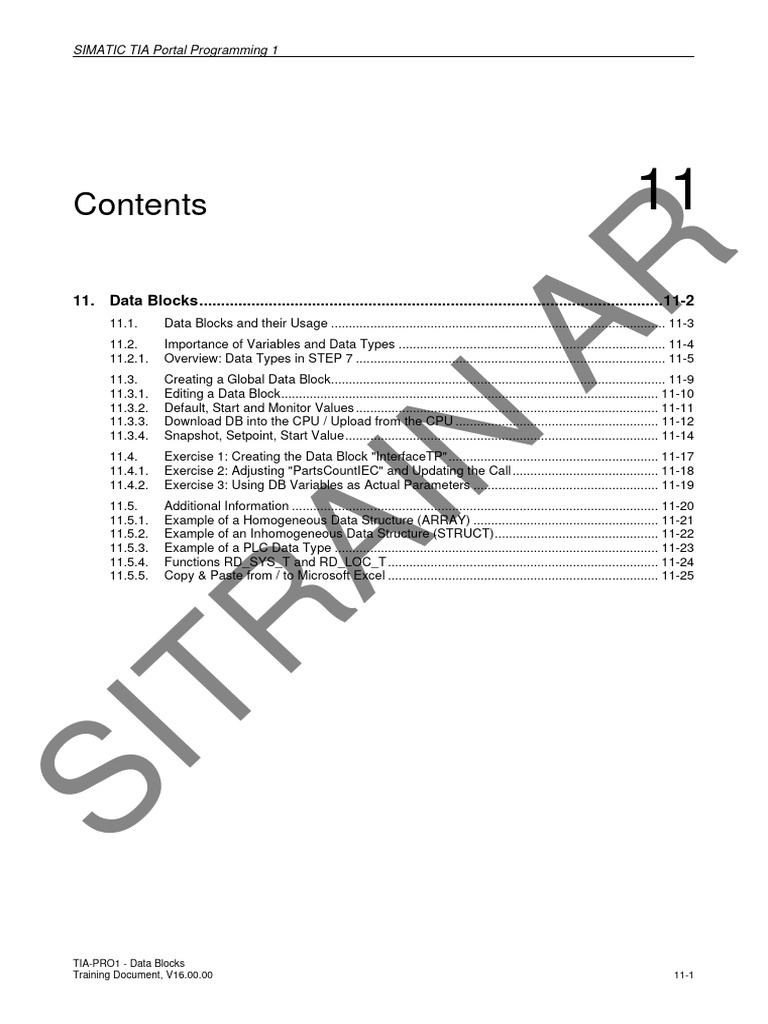 TIA PRO1 11 Data Blocks en | PDF