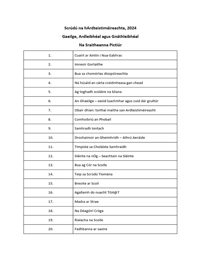 Sraith Pictiúr 24 | PDF