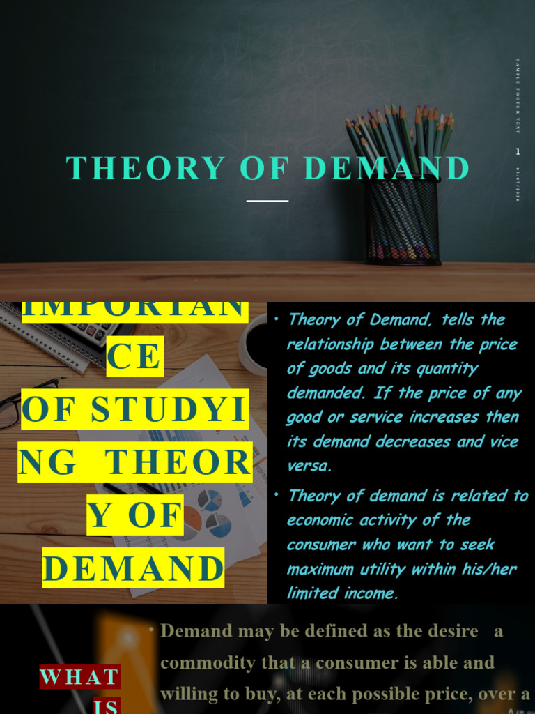 theory of demand | PDF
