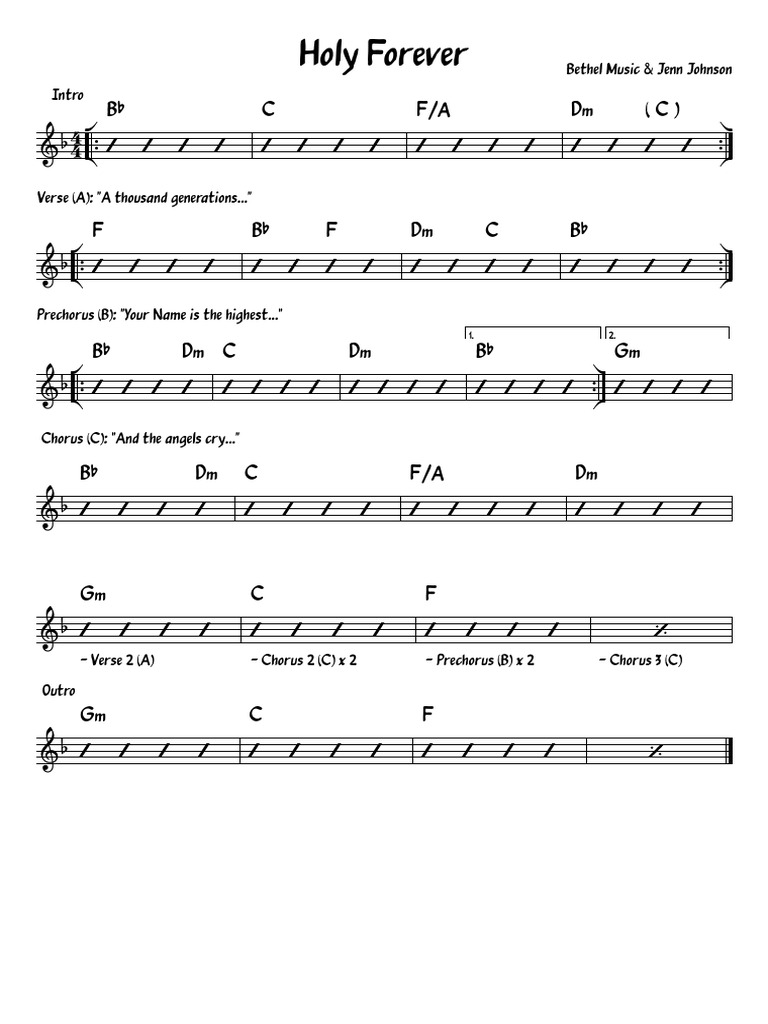Holy Forever Bethel Music Jenn Johnson F Pdf