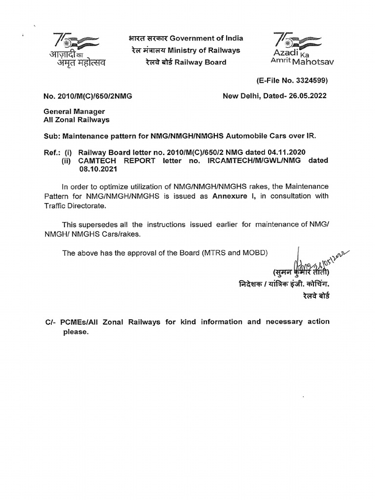 Maintenance Pattern For NMGNMGHNMGHS Automobile Cars Over IR | PDF