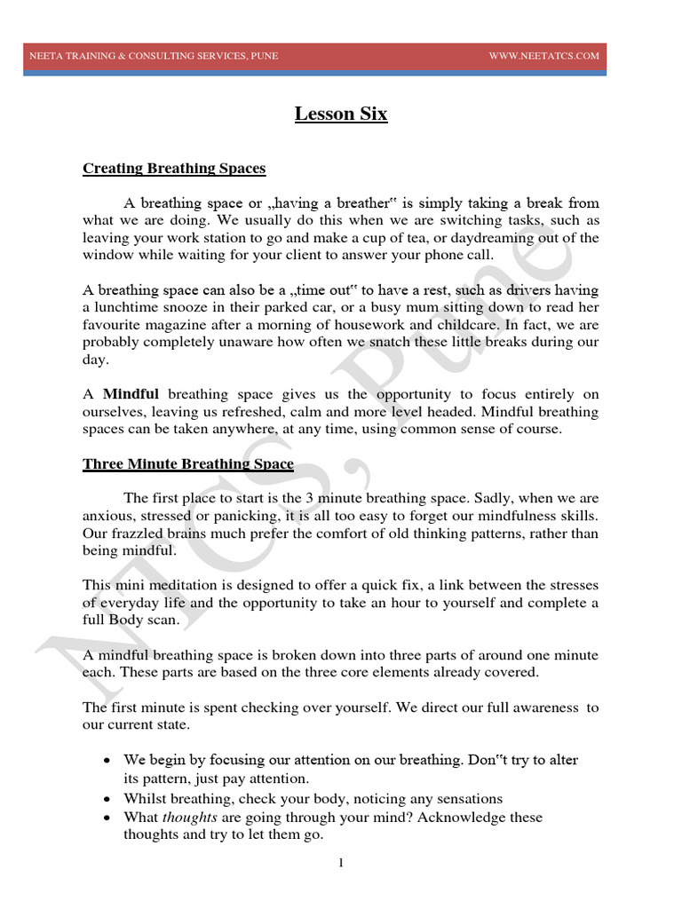 Lesson 06 | PDF | Compassion | Feeling