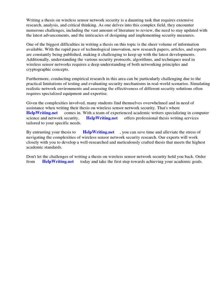 Wireless Sensor Network Security Thesis Pdf Pdf Wireless Sensor Network Computer Network