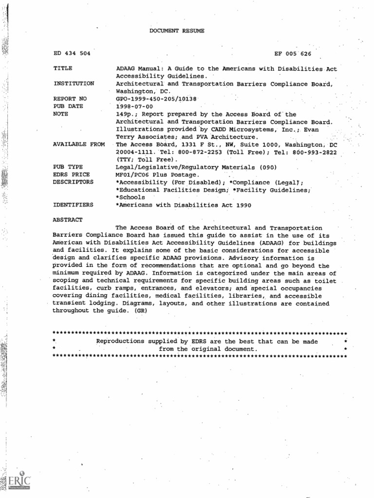 American Disabilities Act | PDF | Americans With Disabilities Act Of ...