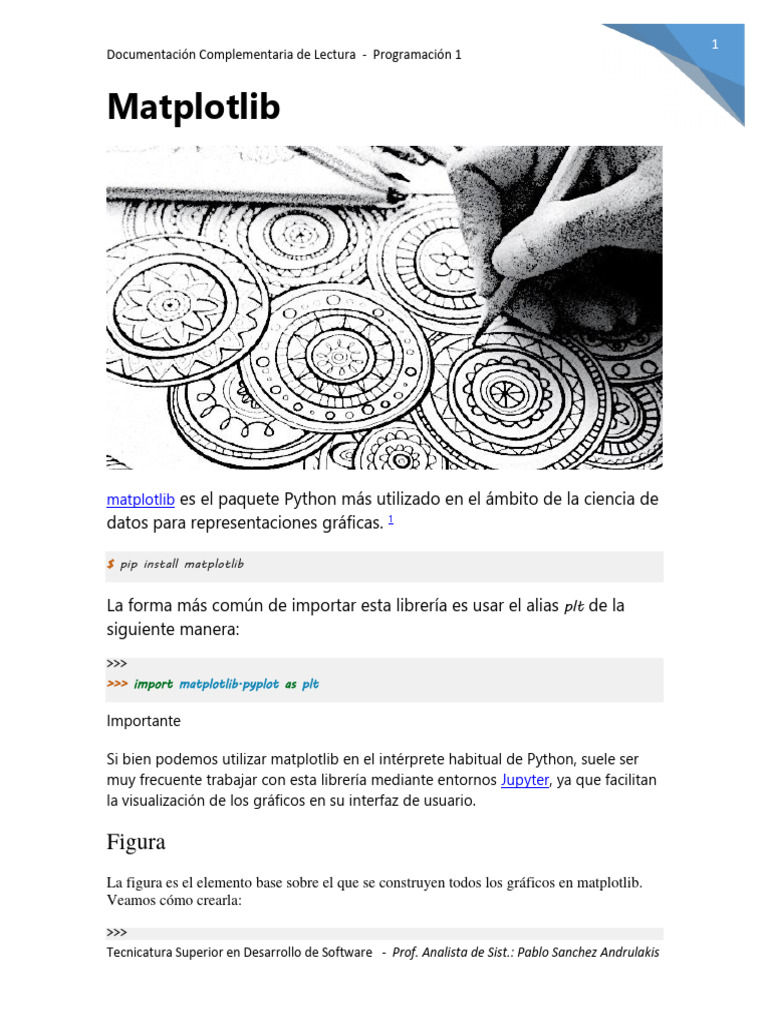 Librerira Matplotlib - Python | PDF