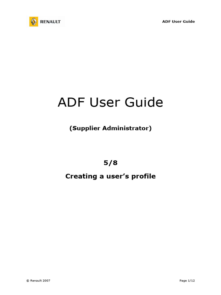 ADF - Creating Users Profile | PDF | Icon (Computing) | Email Address