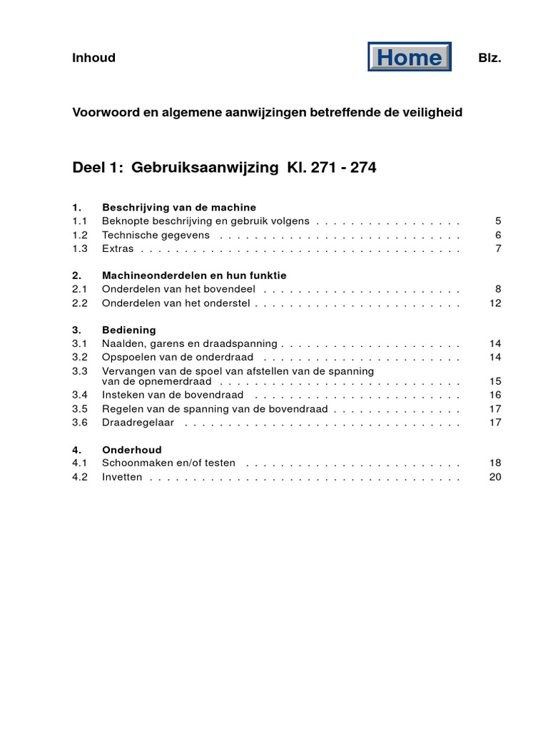 Durkopp Adler Naaimachine, Type 272 140042 | PDF