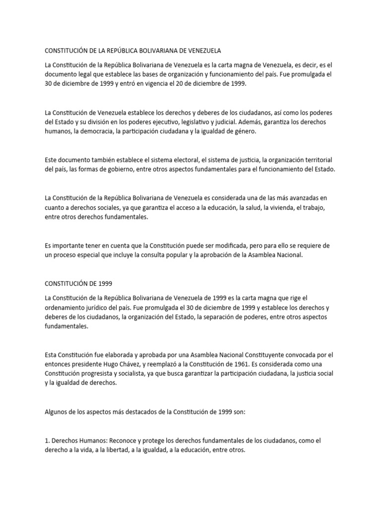 Constitución Pdf