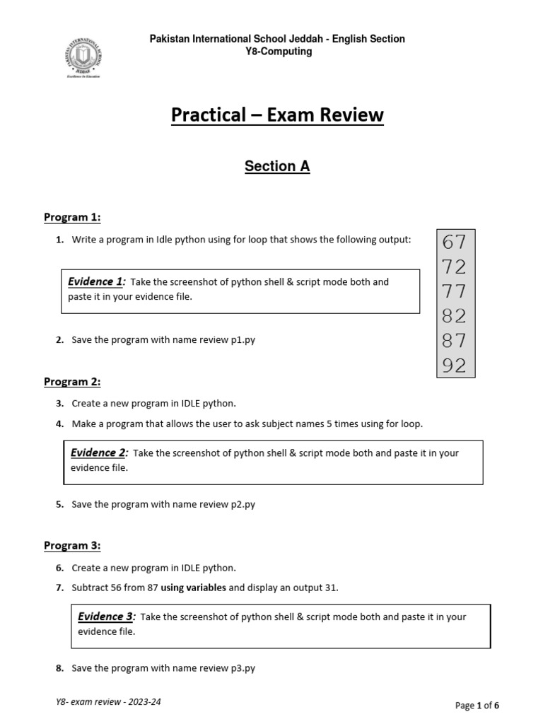 Exam Review - Practical | PDF | Shell (Computing) | Screenshot