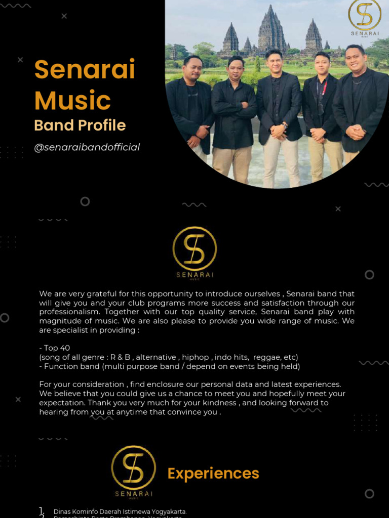 Senarai Band: Professional Music Services | PDF | Musicians