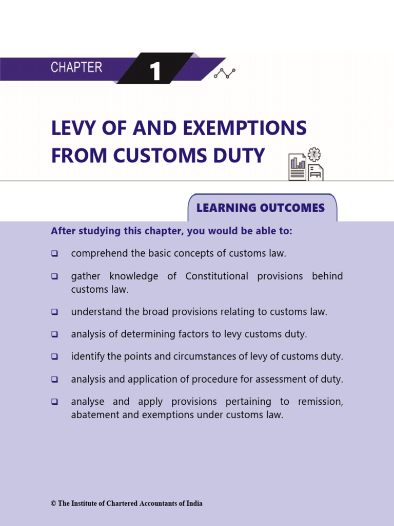 Customs Duty: Levy and Exemptions Overview | PDF | Territorial Waters ...