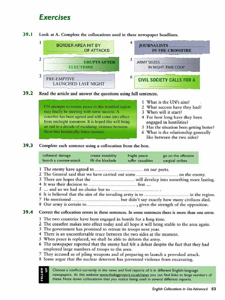 English Collocations in Use-86-95 | PDF