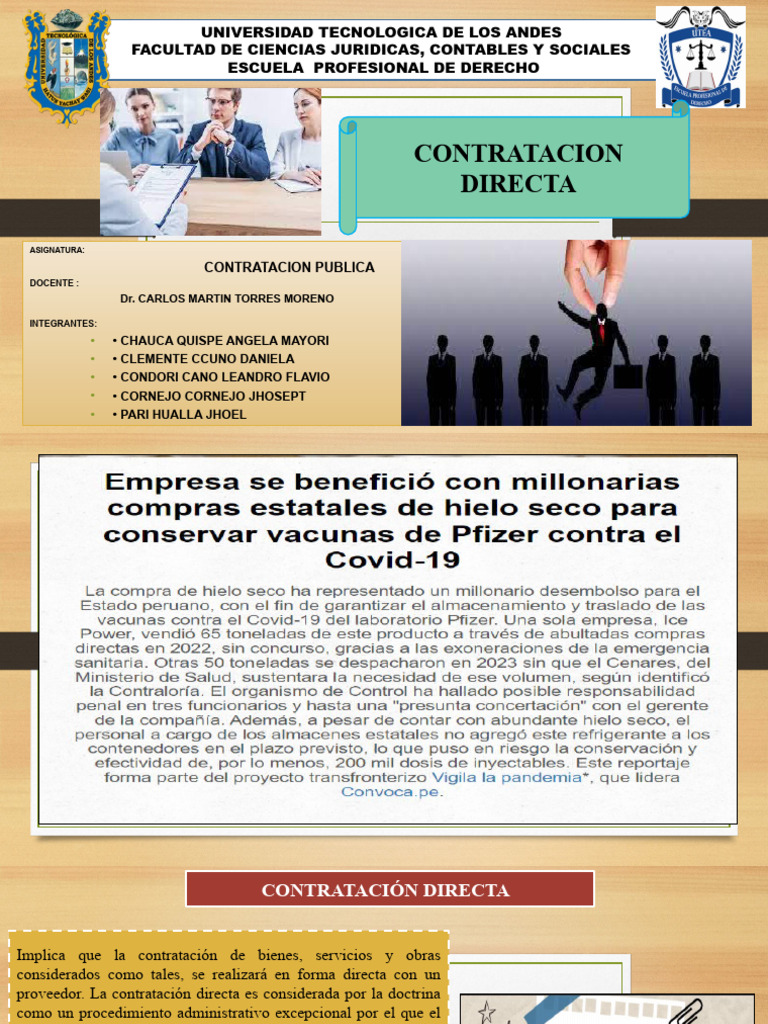 Diapo Contratacion Directa | PDF