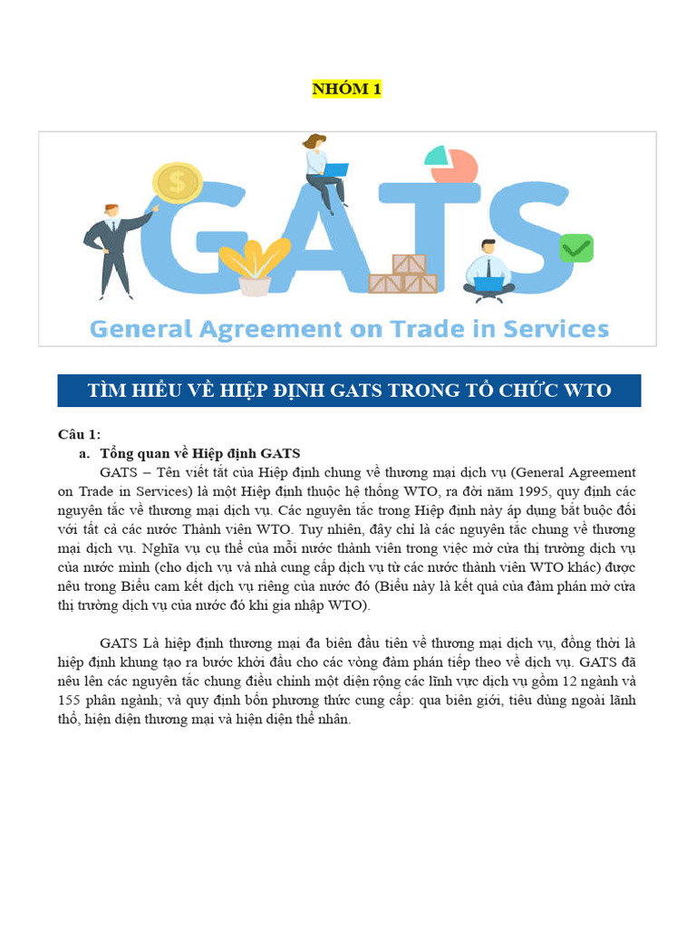 HIỆP ĐỊNH GATS | PDF