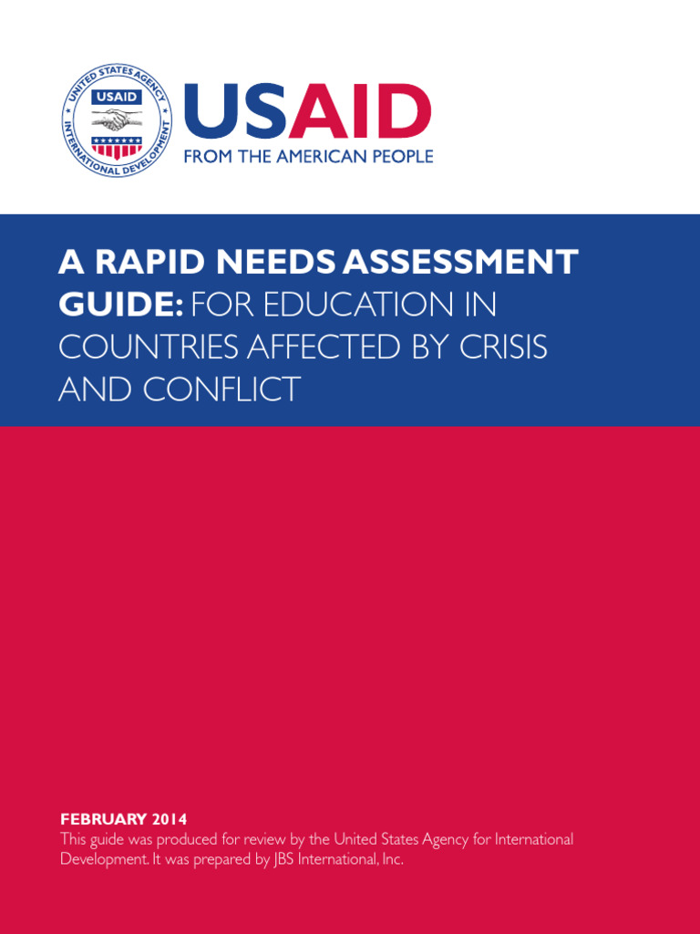 A Rapid Needs Assessment Guide | PDF | Needs Assessment | Focus Group