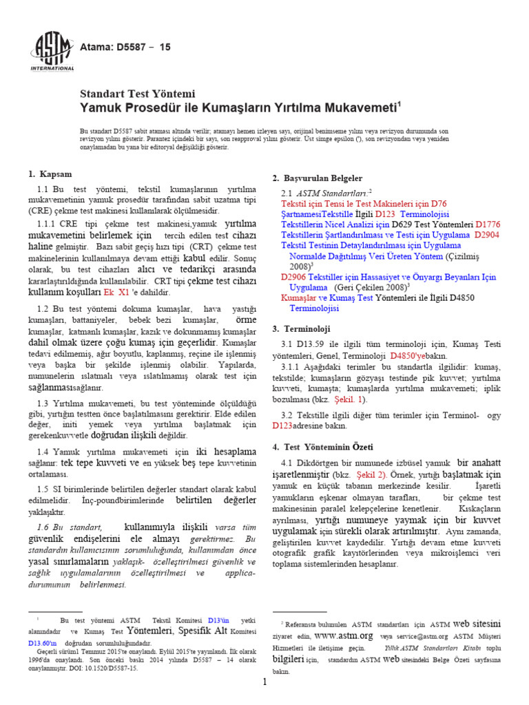 Astmd 5587 Türkçe | PDF