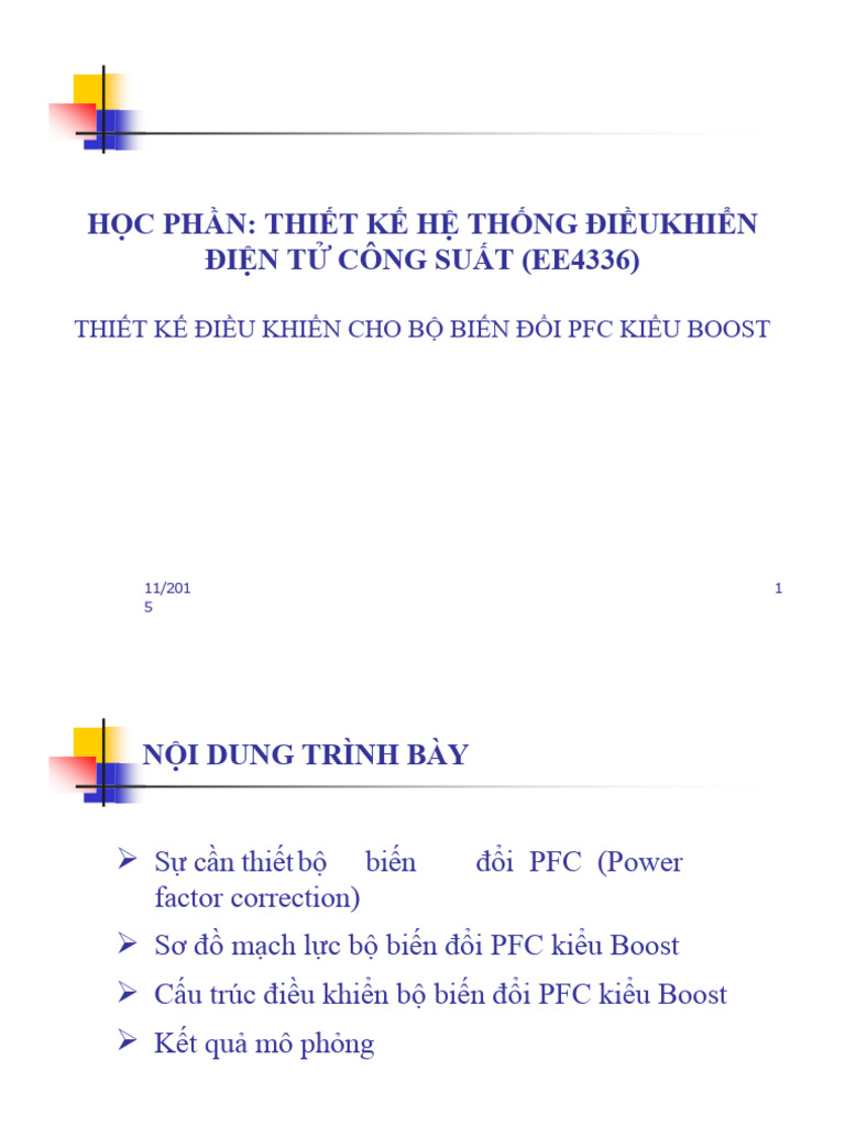Thiet Ke He Thong Dieu Khien Dien Tu Cong Suat Vu Trong Minh, Vu Hoang Phuong Control PFC ...