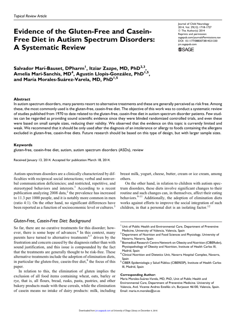 Mari Bauset2014 | PDF | Randomized Controlled Trial | Autism Spectrum