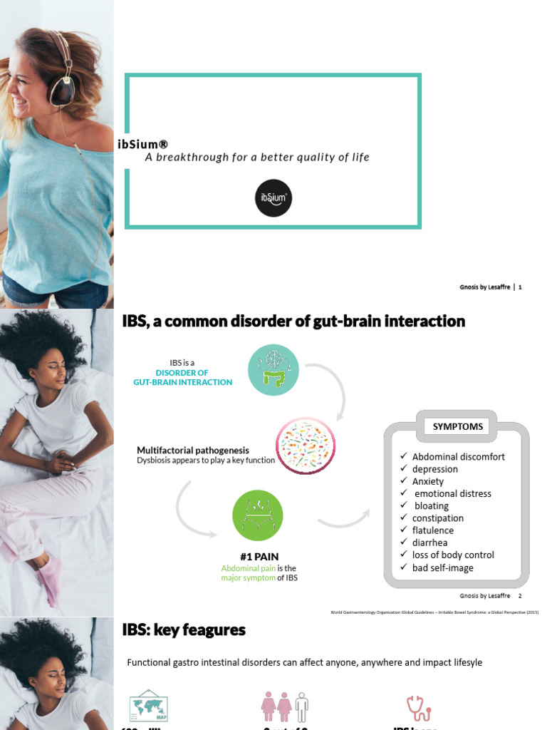 ibSium presentation | PDF | Irritable Bowel Syndrome | Bloating